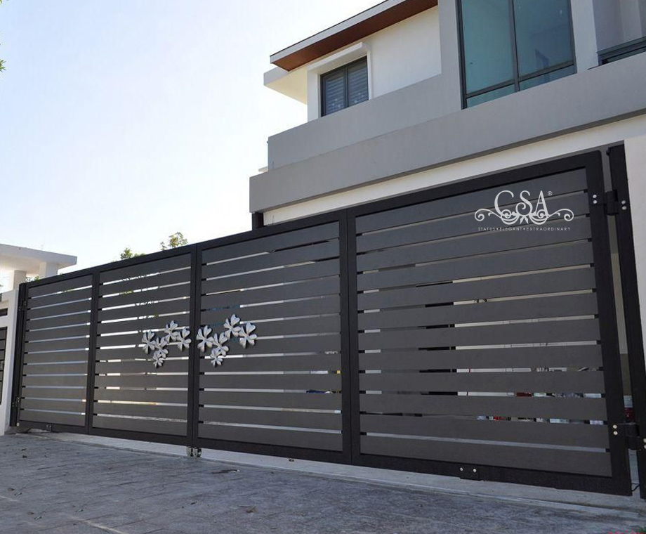 Gate Design | CSA Aluminium Trackless Folding Gate Malaysia